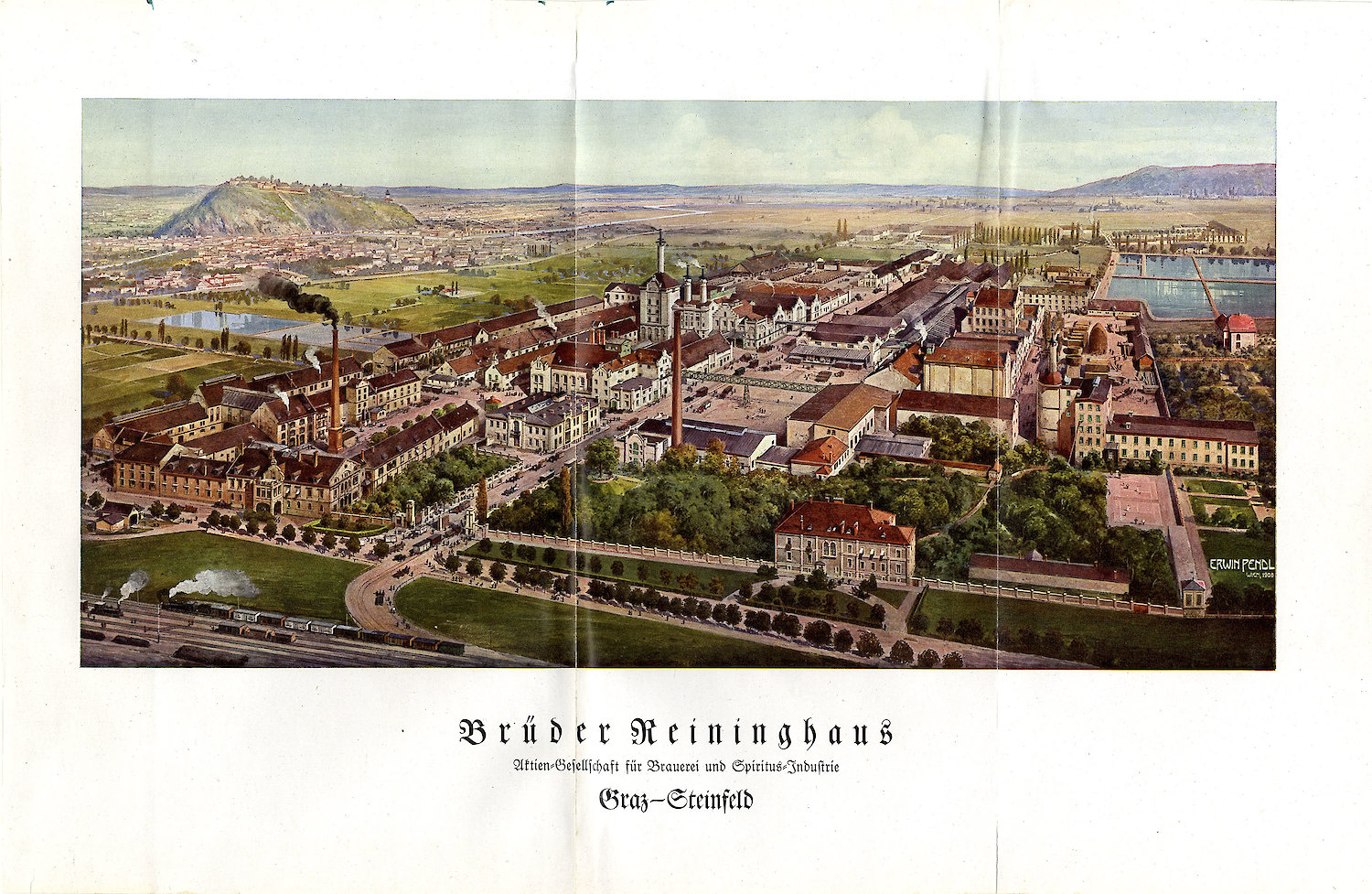 Ansicht der Brauerei Reininghaus — 360 GRAZ